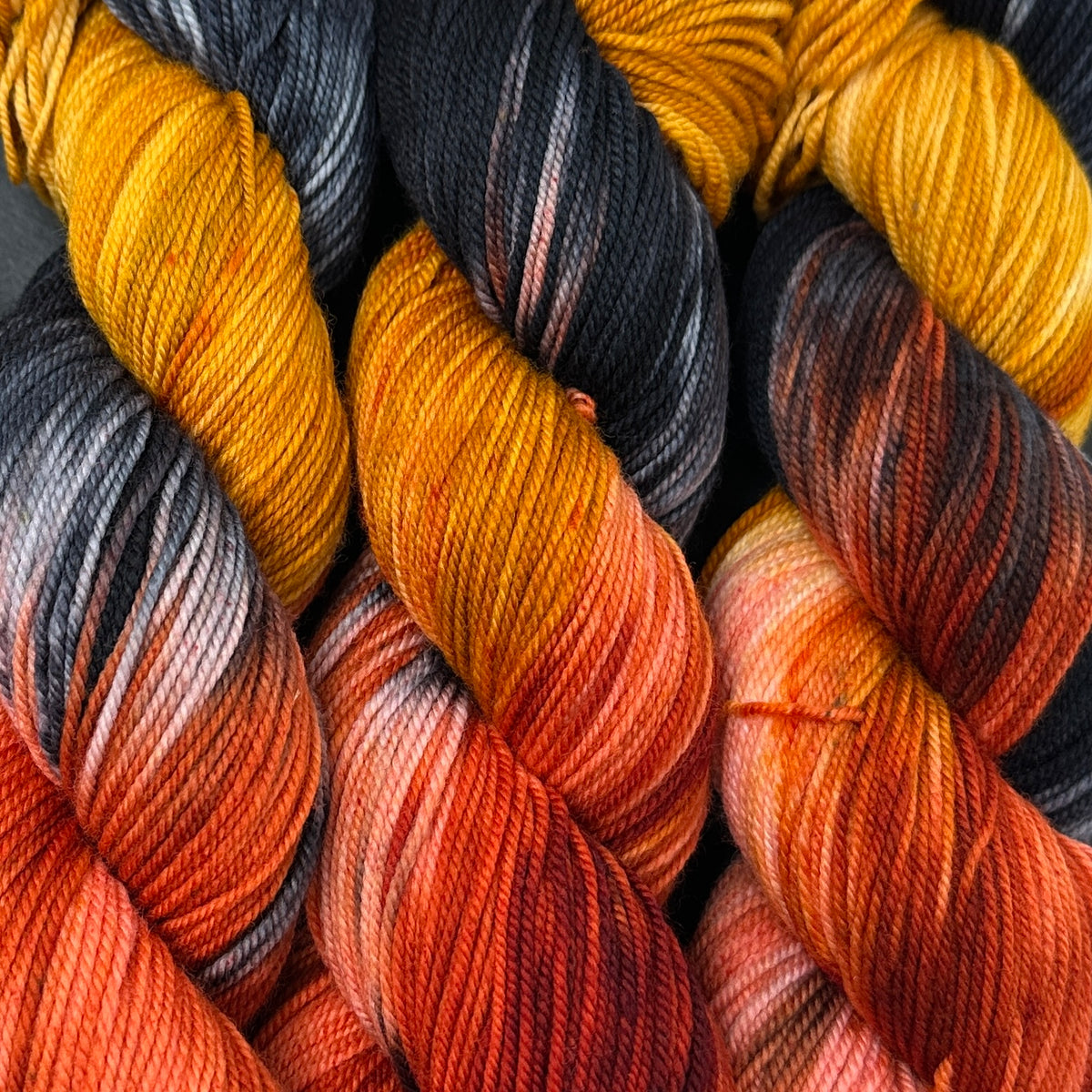Align sport weight yarn Fire On The Mountain – Deep Dyed Yarns