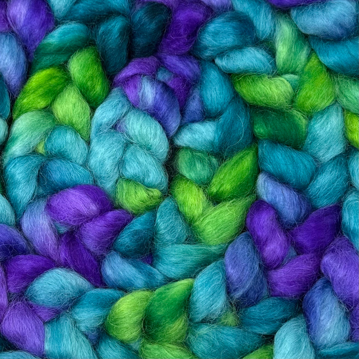 Wensleydale longwool top spinning fiber Sea Dragon – Deep Dyed Yarns